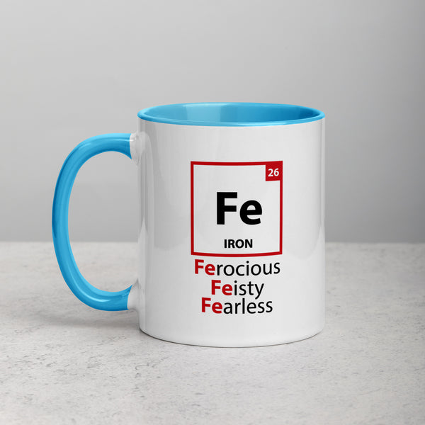 "Ferocious Feisty Fearless" Hemochromatosis Awareness 11 oz Ceramic Mu ...